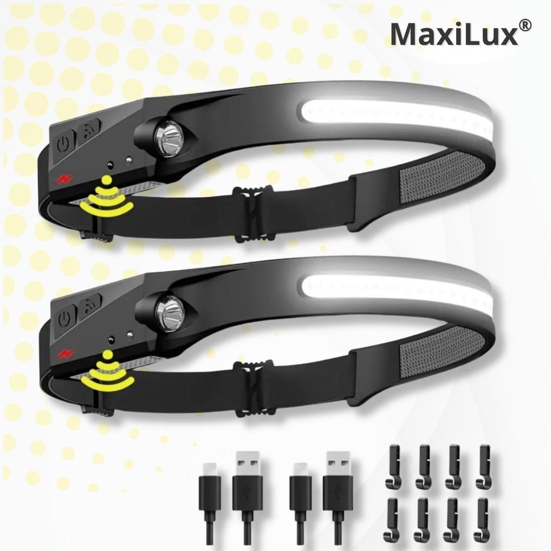 MaxiLux® 2X1 (Lampara De Cabeza Recargable) – Mundo Extremo